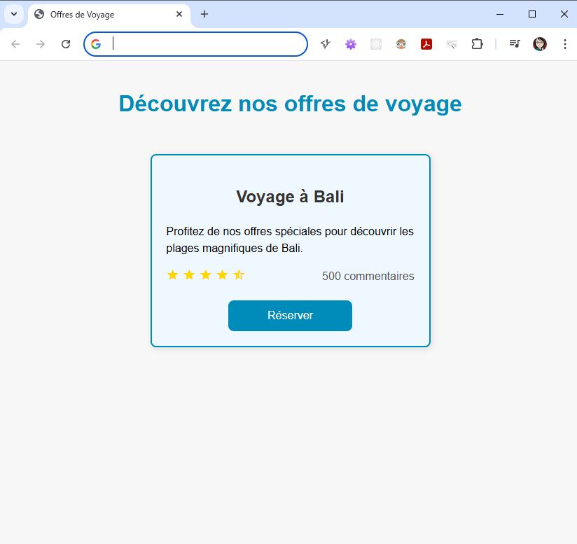 Exercices - Développement Web - Bloc 1