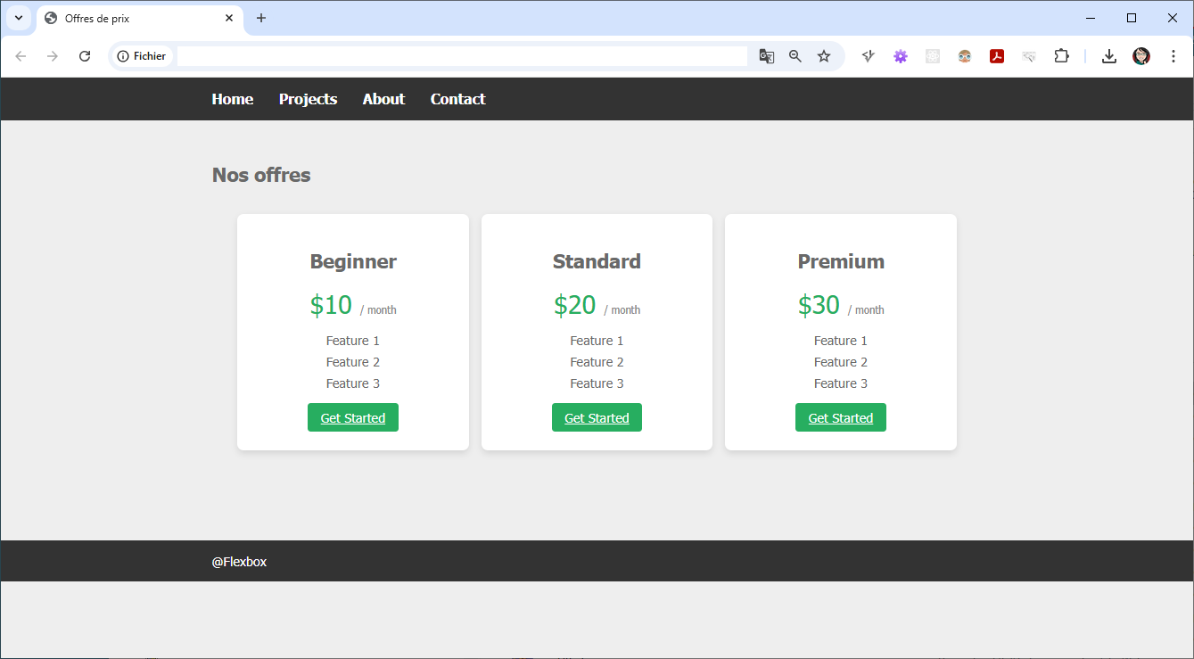 Exercices - Développement Web - Bloc 1