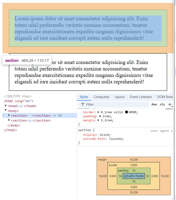 Modèle de boite - Développement Web - Bloc 1